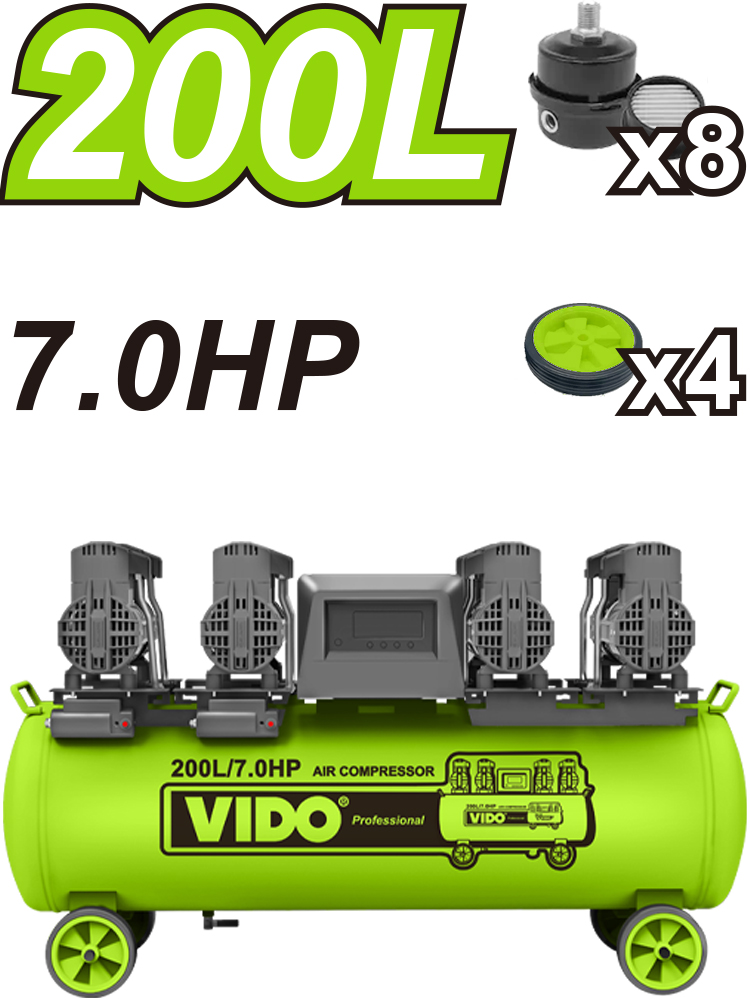 200L Silent Oil Free Air Compressor – Duratek Importer